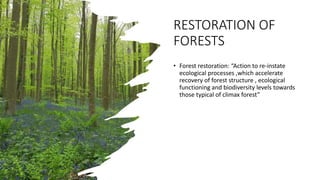 Ecosystem restoration | PPTX
