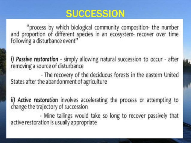Ecosystem Restoration restore ecosystem | PPTX