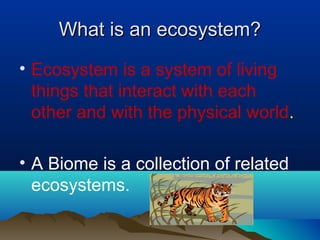 Ecosystems - Elementary | PPT