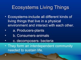 Ecosystems - Elementary | PPT