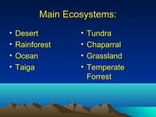 Ecosystems | PPT