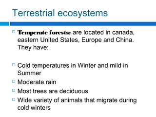 Unit 2. Ecosystems | PPT | Geography | Science