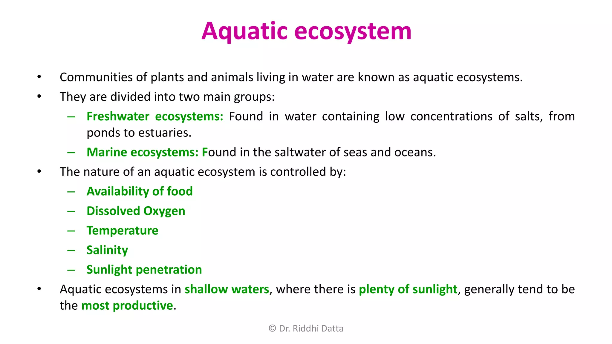 Types of Ecosystems | PDF | Geography | Science
