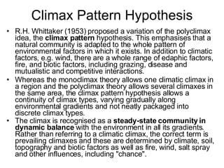 Ecosystems 7 - Plant Succession Theories | PPT