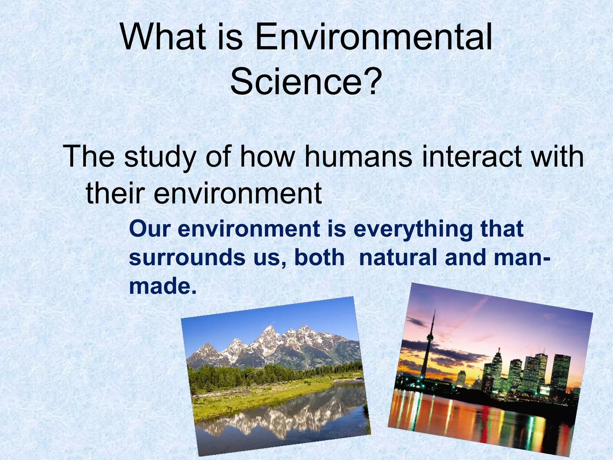 environmental science and ecosystem | PPT | Geography | Science