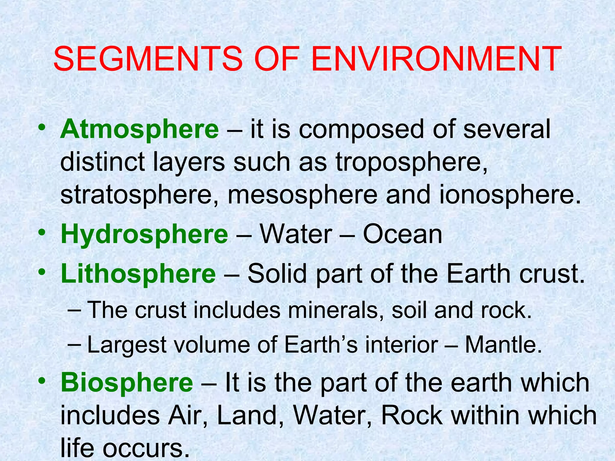 environmental science and ecosystem | PPT