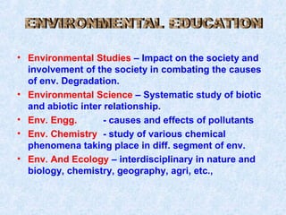 environmental science and ecosystem | PPT