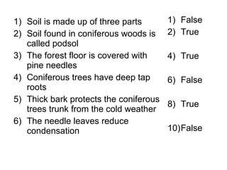 Ecosystems True Or False | PPT | Geology | Science