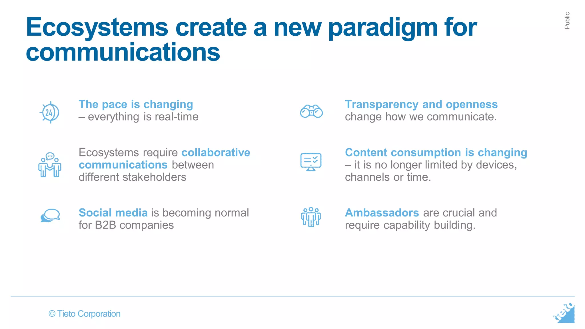 The importance of ecosystems and communication in accelerating change | PPT