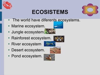 Ecosystems by maria katley 5ºa | POT