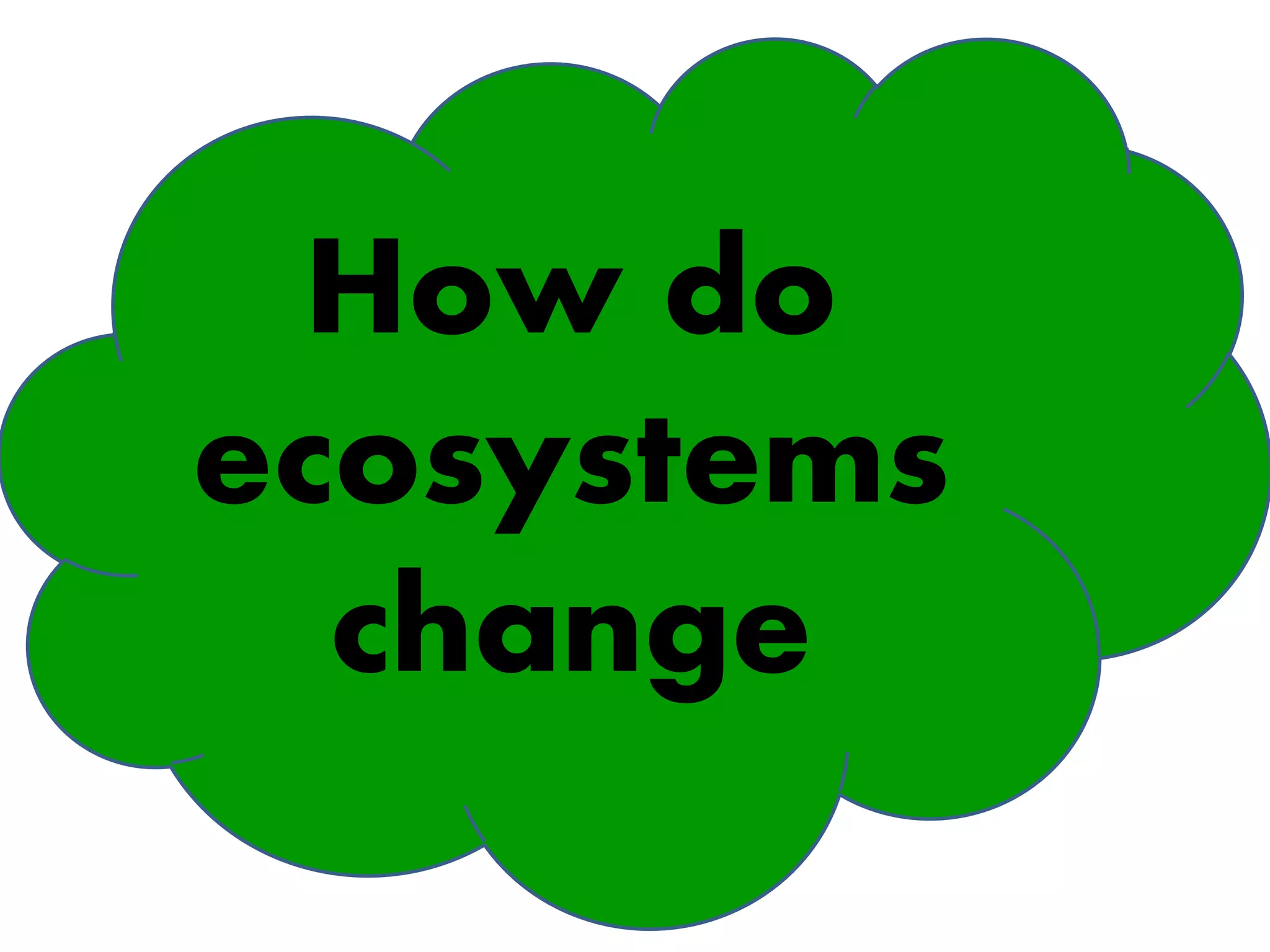 Ecosystems change | PPT