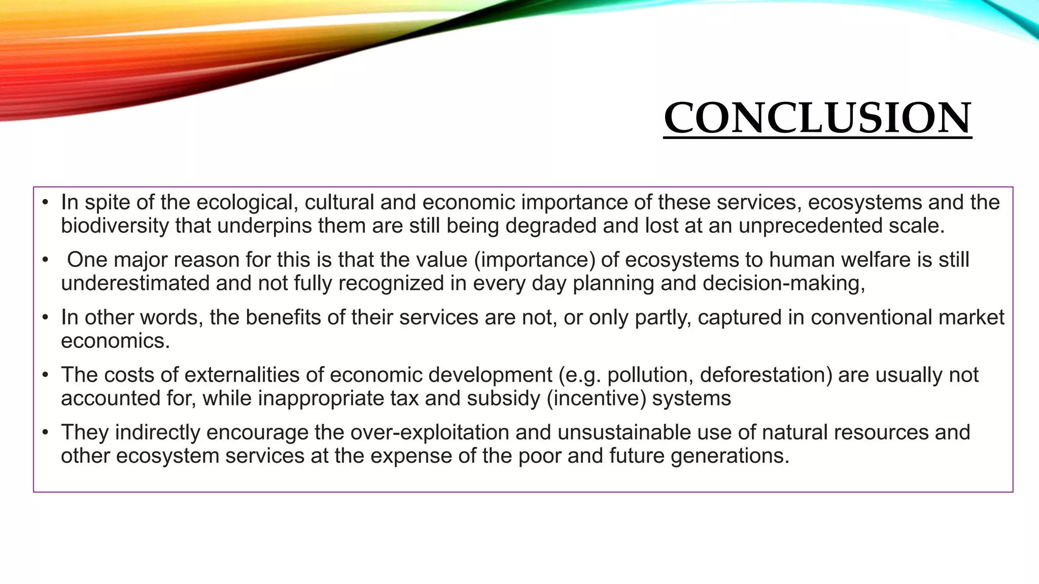 Ecosystem services | PPTX
