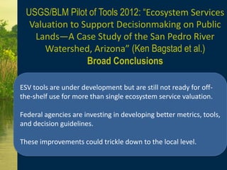 Ecosystem Service Valuation winslow | PPTX