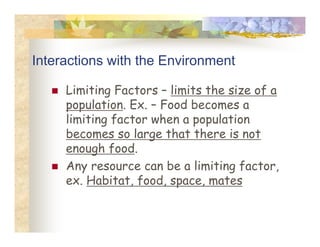 Ecosystems – interactions pdf | PPT