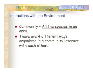 Ecosystems – interactions pdf | PDF