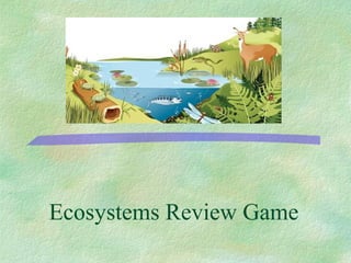 Ecosystems jeopardy game | PPT