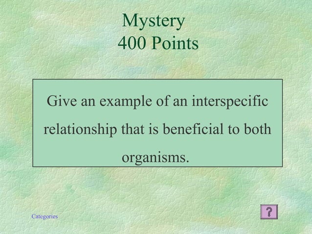 Ecosystems jeopardy game | PPT | Geography | Science