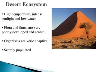 Ecosystems of Pakistan and World | PPTX