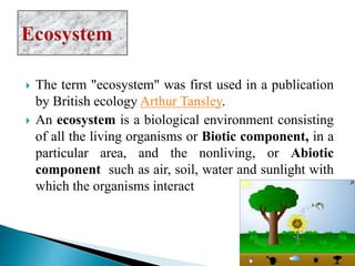 Ecosystems of Pakistan and World | PPTX
