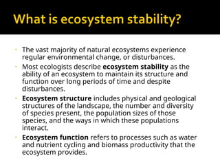 What is Ecosystem Stability and its relevance.ppt