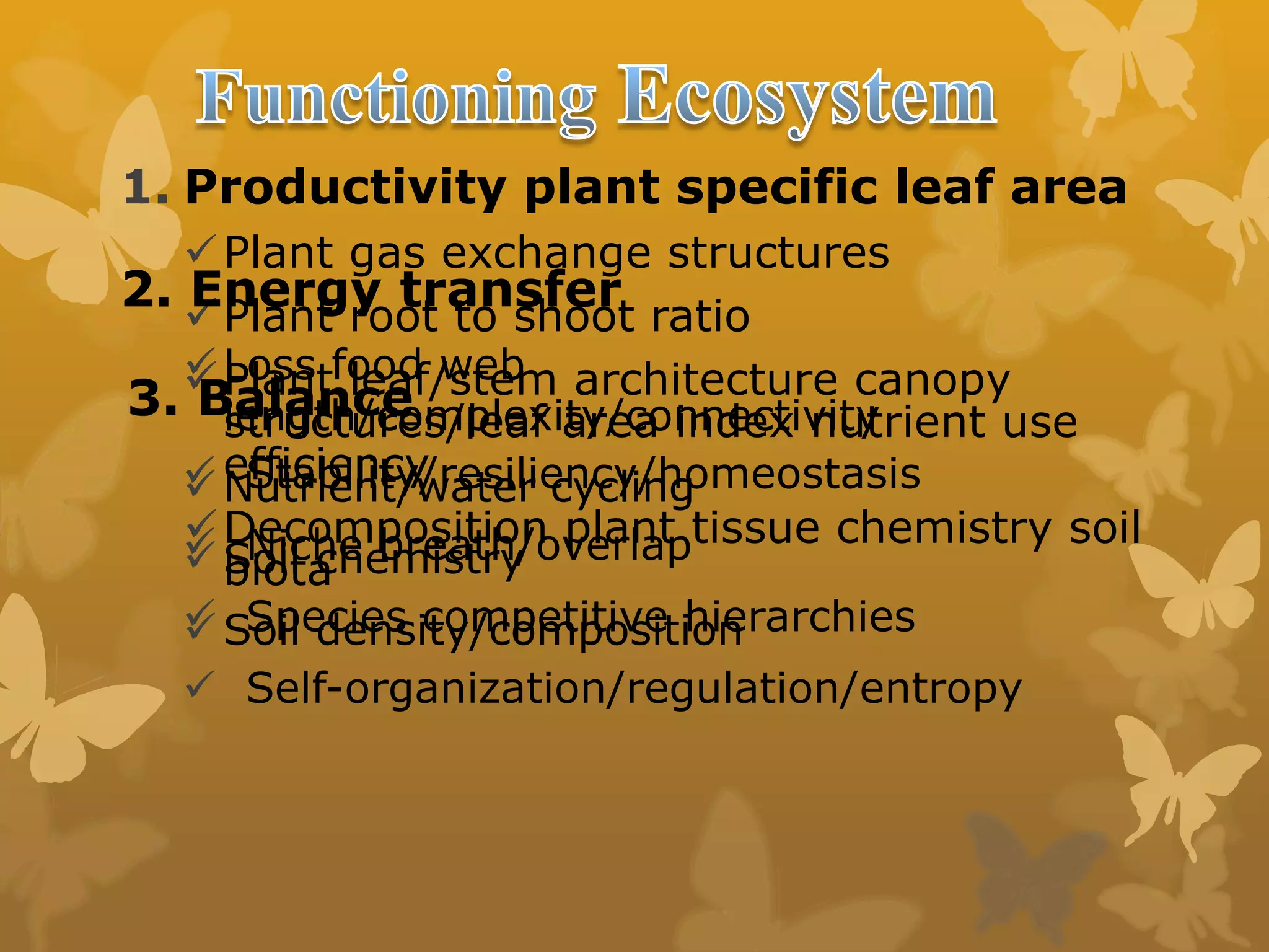 Ecosystem structure and function | PPTX