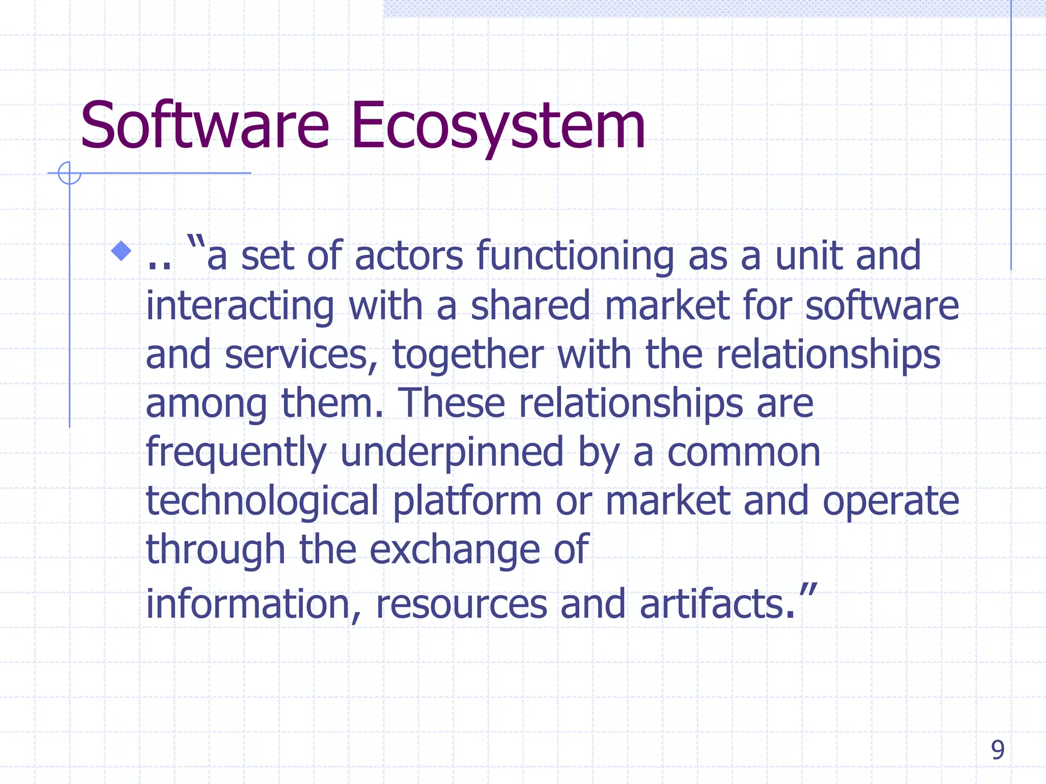 Understanding Software Ecosystems | PPTX