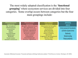Ecosysytem services&classification | PPTX