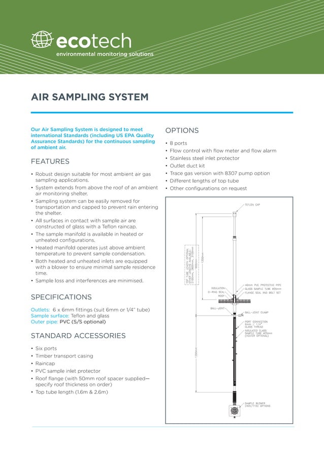 Ecotech air-sampling-system | PDF | Indoor Environmental Quality | Home ...