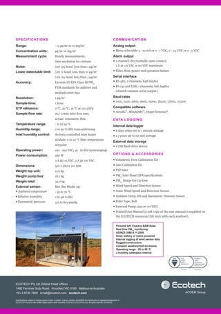 Ecotech exactus-bam-spec-sheet-20180702 | PDF