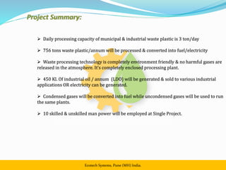 Ecotech systems | PPTX