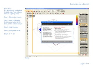 Electric Lighting Ecotect | PDF