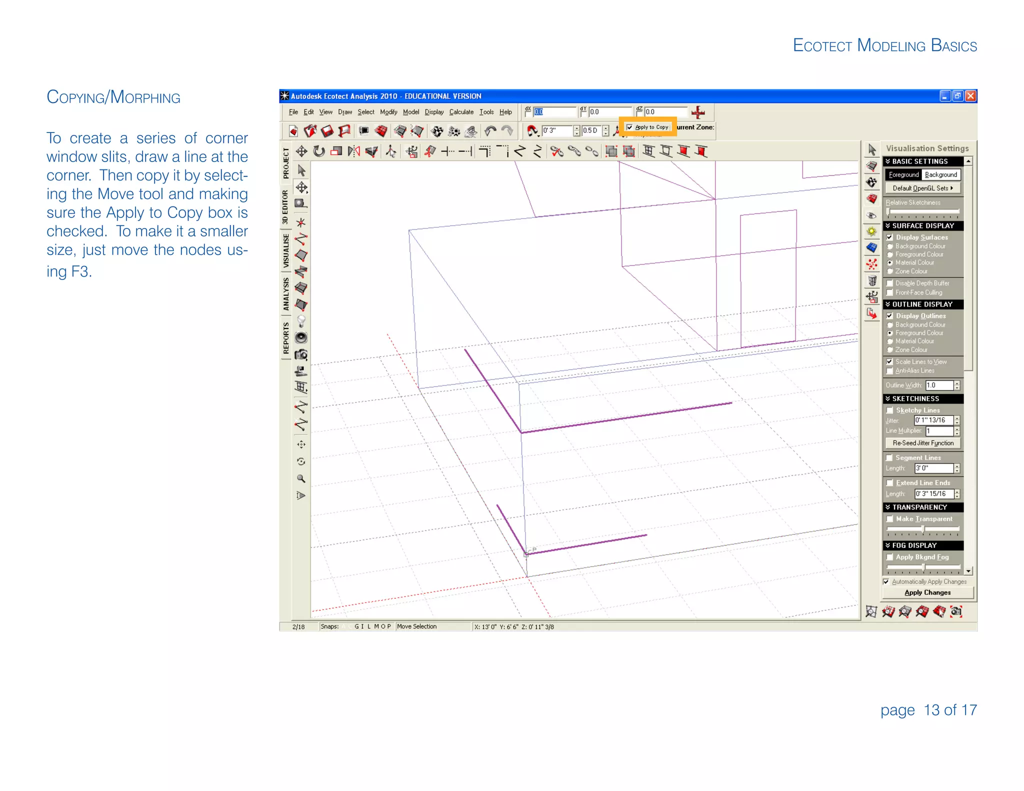 Ecotect Modeling Basics | PDF