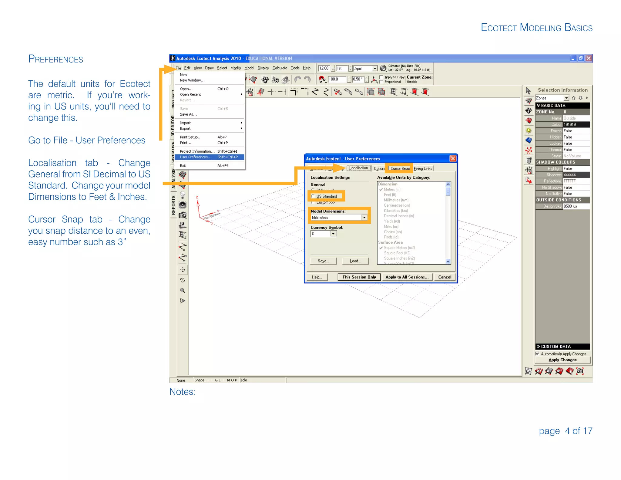 Ecotect Modeling Basics | PDF