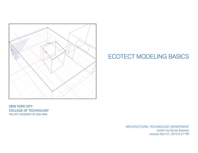 Ecotect Modeling Basics | PDF | Computing | Technology & Computing