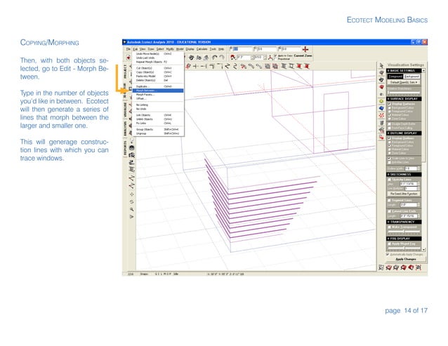 Ecotect Modeling Basics | PDF | Computing | Technology & Computing