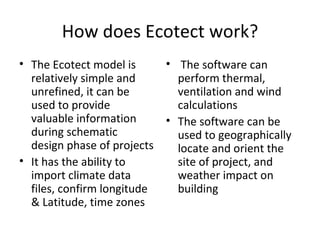 Ecotect Presentation9182011 | PPT