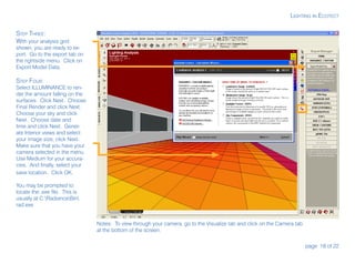 Solar Lighting in Ecotect | PDF