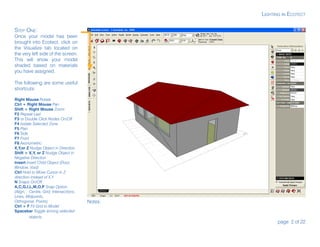 Solar Lighting in Ecotect | PDF