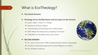 Ecotheology & Technology | PPTX