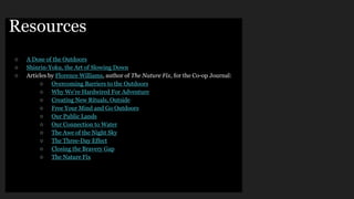 Ecotherapy - Forest Bathing | PPTX