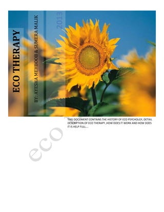 Eco therapy write up | DOCX