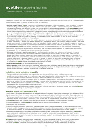 Ecotile Industrial Flooring brochure | PDF