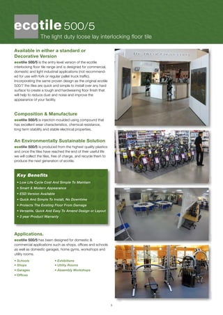 Ecotile Industrial Flooring brochure | PDF