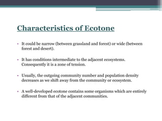 Ecotone and edge effect | PPTX