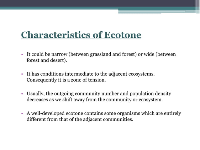 Ecotone and edge effect | PPTX