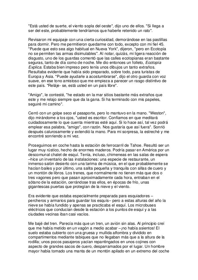 Ecotopia by ernest callenbach - pnaunit