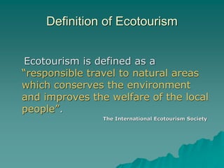 In-Depth Exploration of Eco-Tourism Principles and Practices | PDF