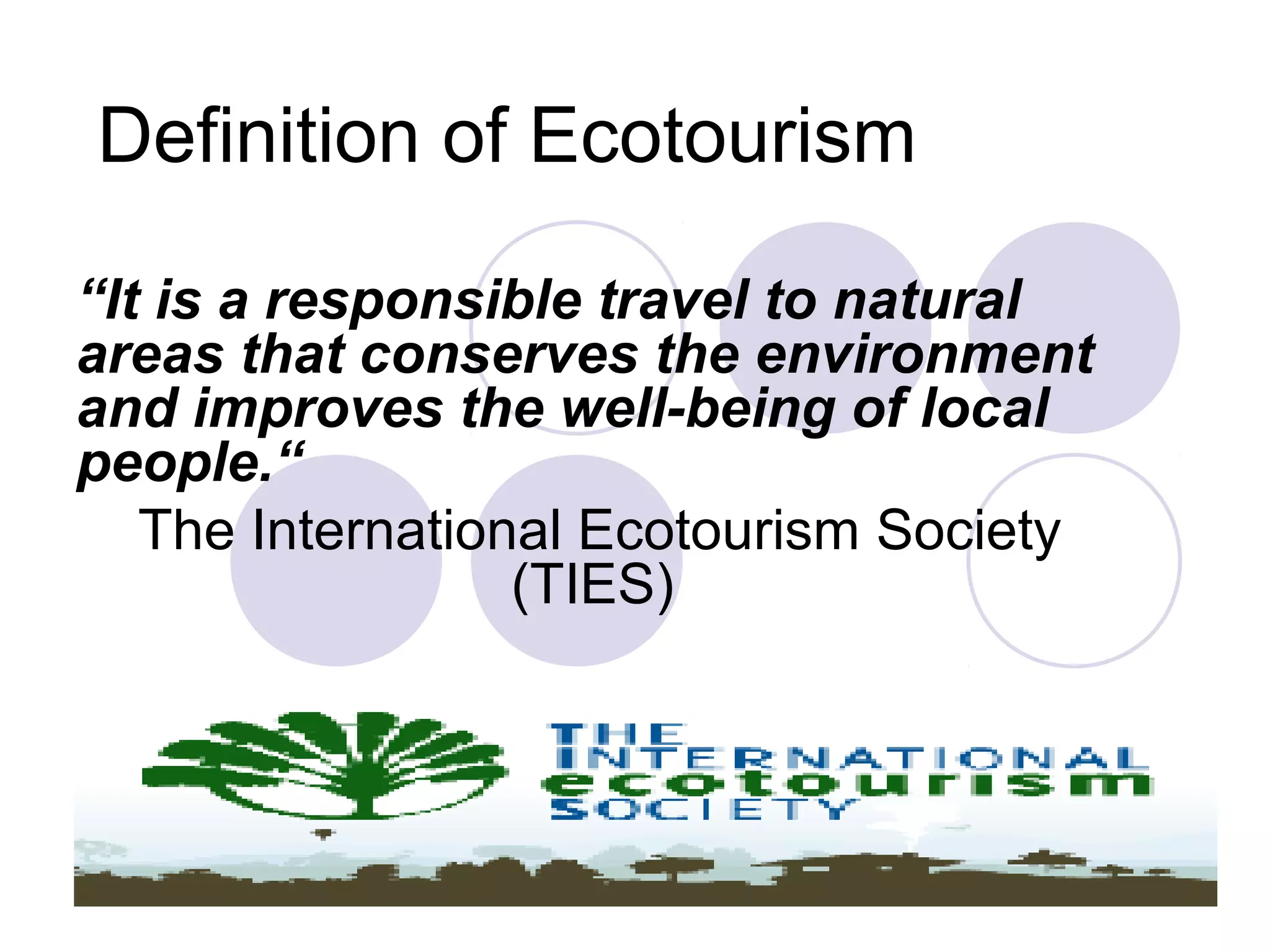Ecotourism and its perspects in kerala | PPT