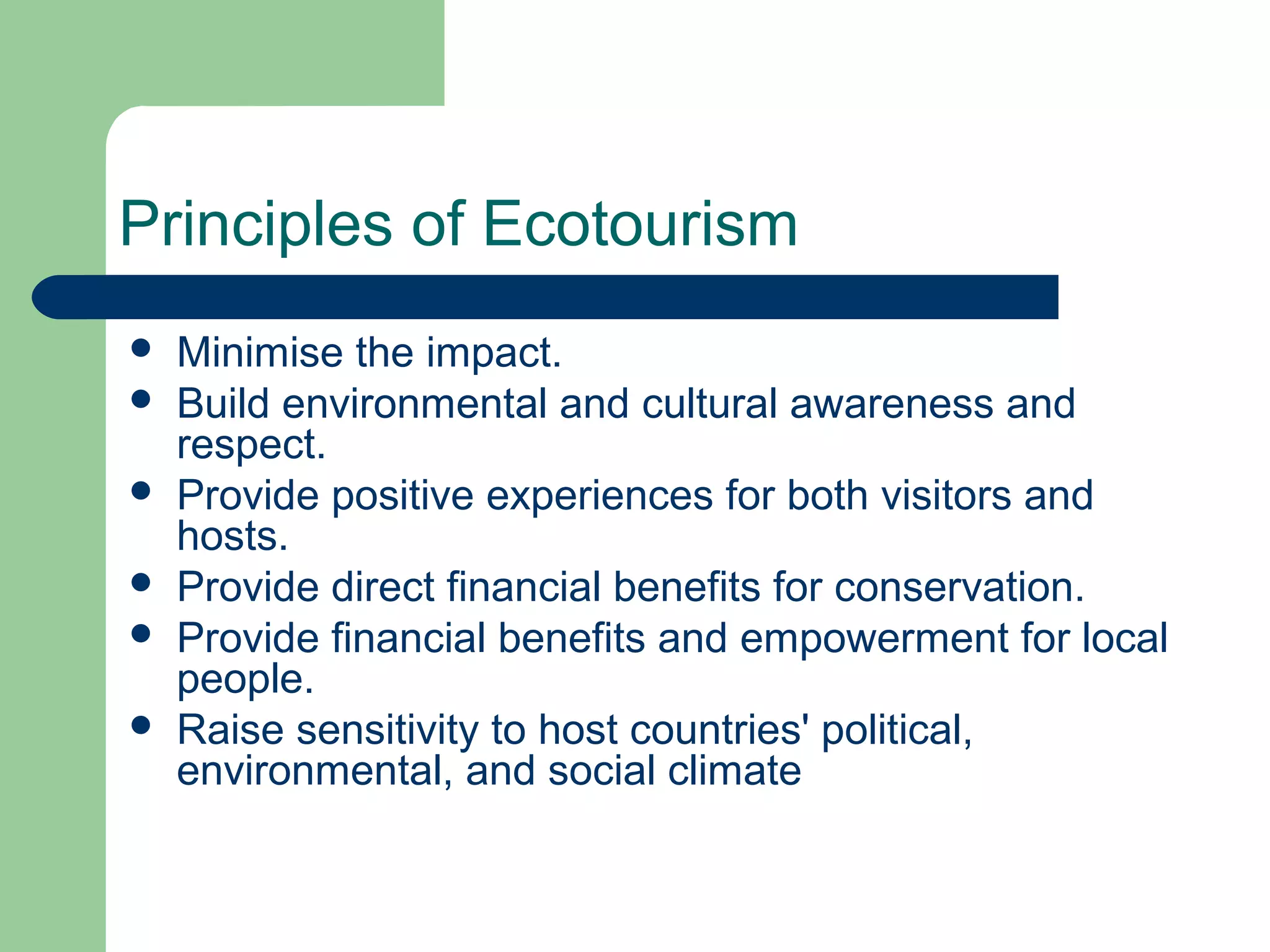 Ecotourism and its perspects in kerala | PPT