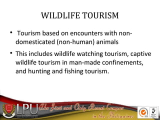 Ecotourism and other related tourism forms | PPT